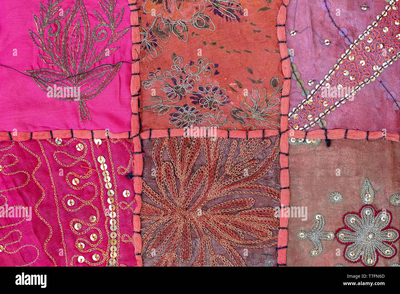Indian patchwork quilt hi-res stock photography and images - Alamy