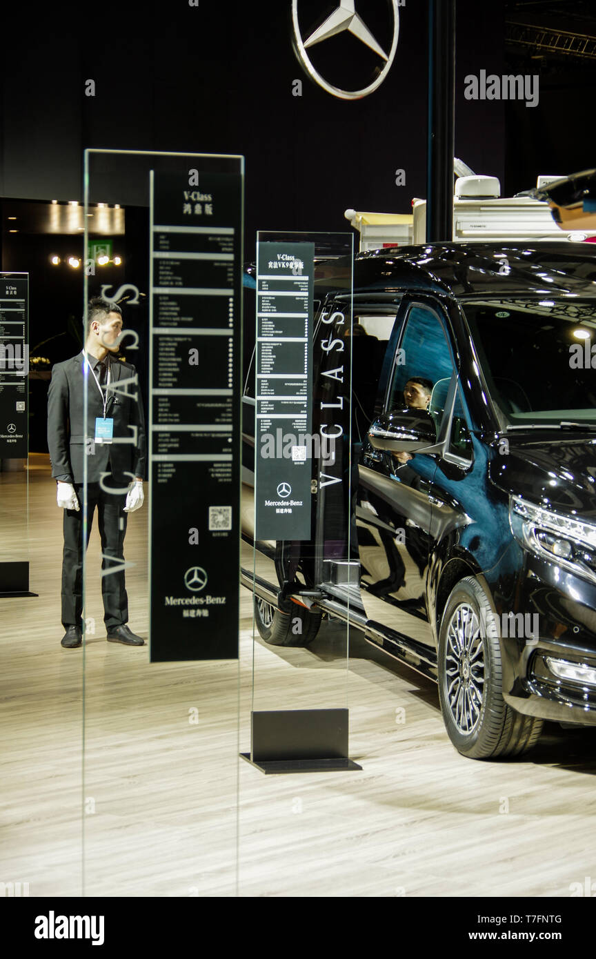 2019 Shanghai Auto Show Mercedes Benz booth Stock Photo - Alamy