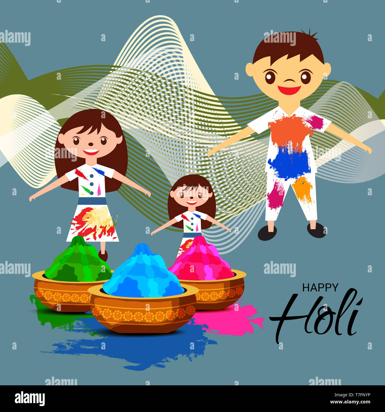 Vector illustration of a Colorful Promotional Background for Festival ...