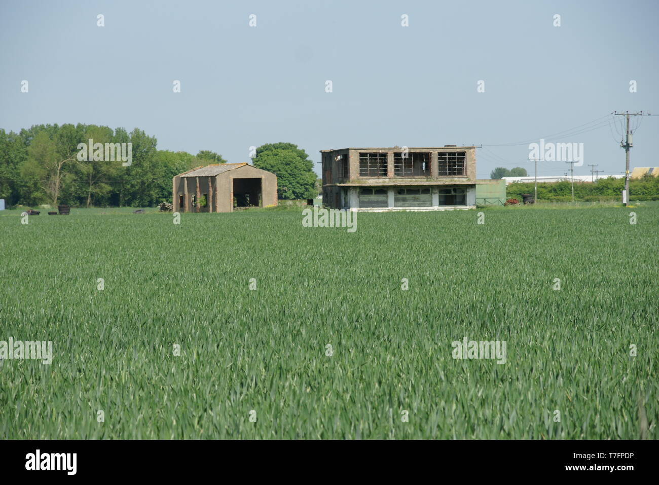 ww2 military airfield watch office, airfield control tower, RAF Catfoss ...