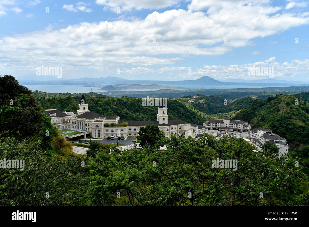 skyline view around Tagaytay city Hightland at the day, Philippines ...