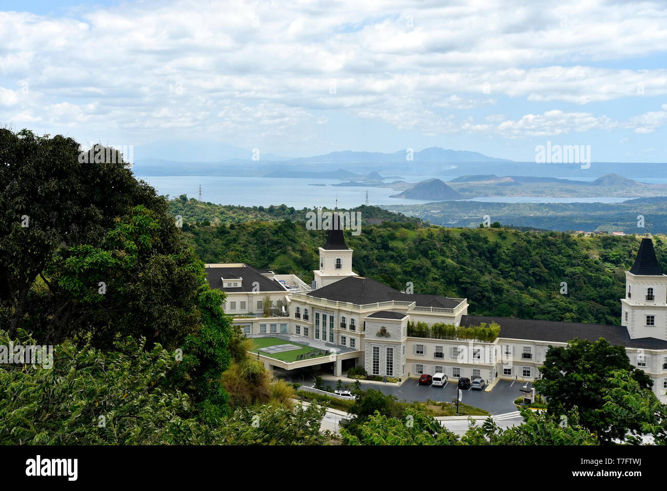 skyline view around Tagaytay city Hightland at the day, Philippines ...