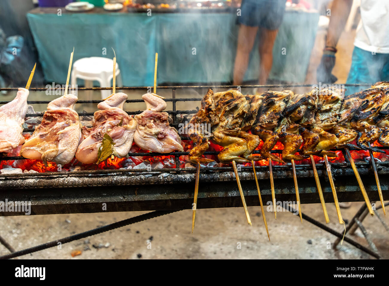 Filipino style chicken barbeque at Siargao Stock Photo - Alamy