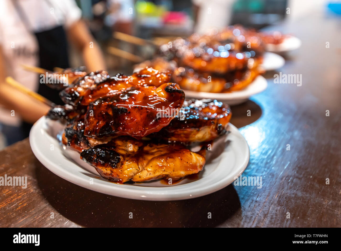 Filipino style chicken barbeque at Siargao Stock Photo - Alamy