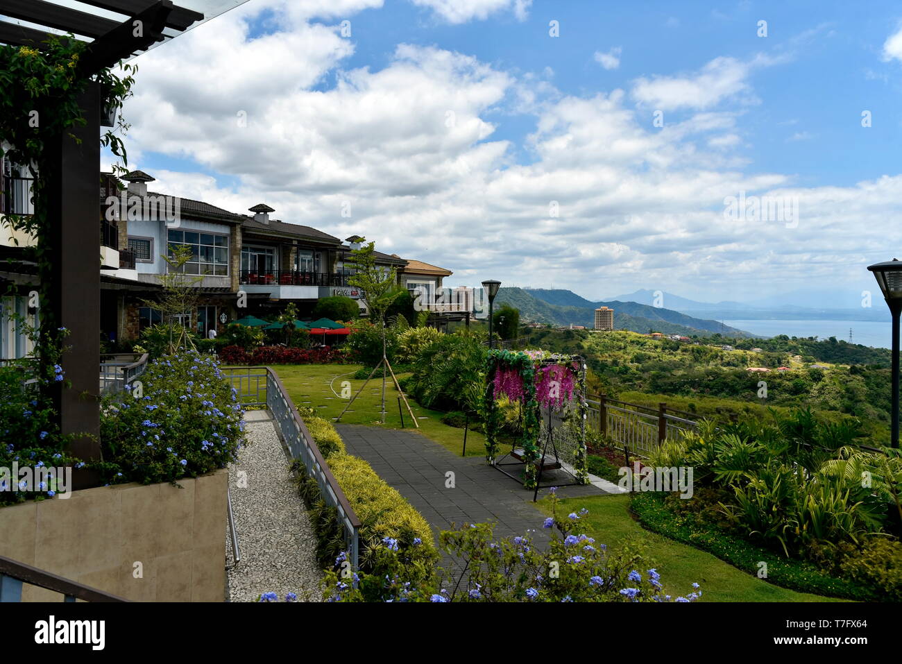skyline view around Tagaytay city Hightland at the day, Philippines ...