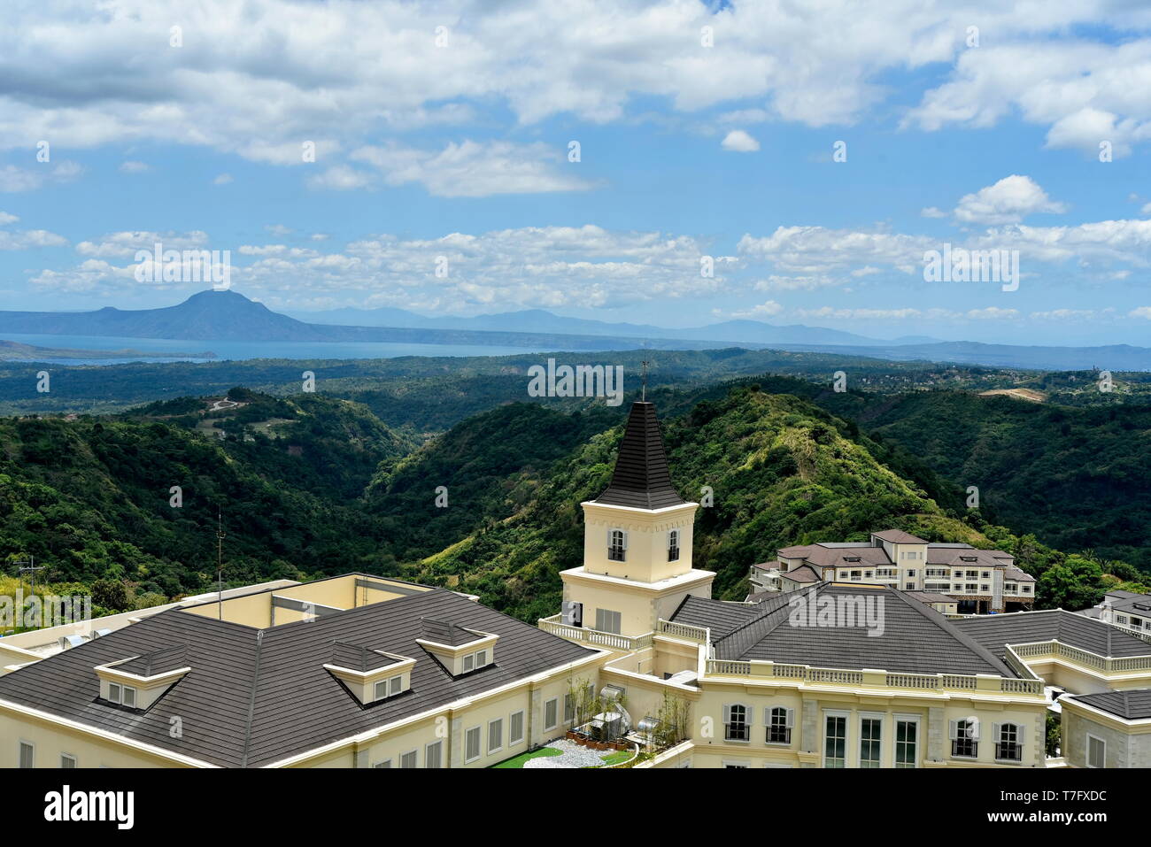 skyline view around Tagaytay city Hightland at the day, Philippines ...