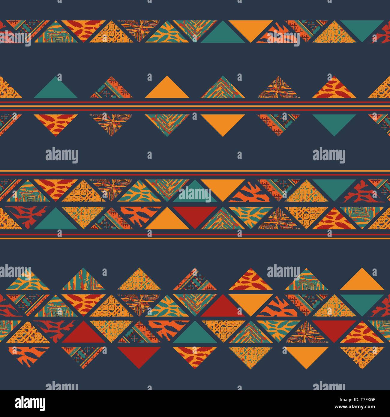 Seamless patterns background with triangles and different colors Stock ...