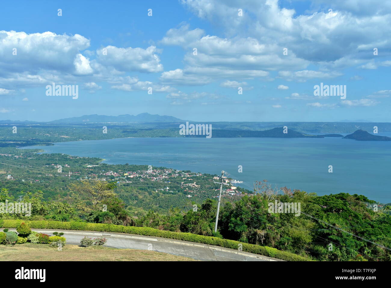 skyline view around Tagaytay city Hightland at the day, Philippines ...