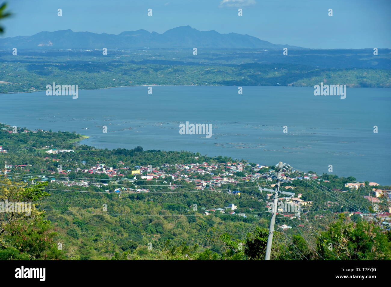 skyline view around Tagaytay city Hightland at the day, Philippines ...