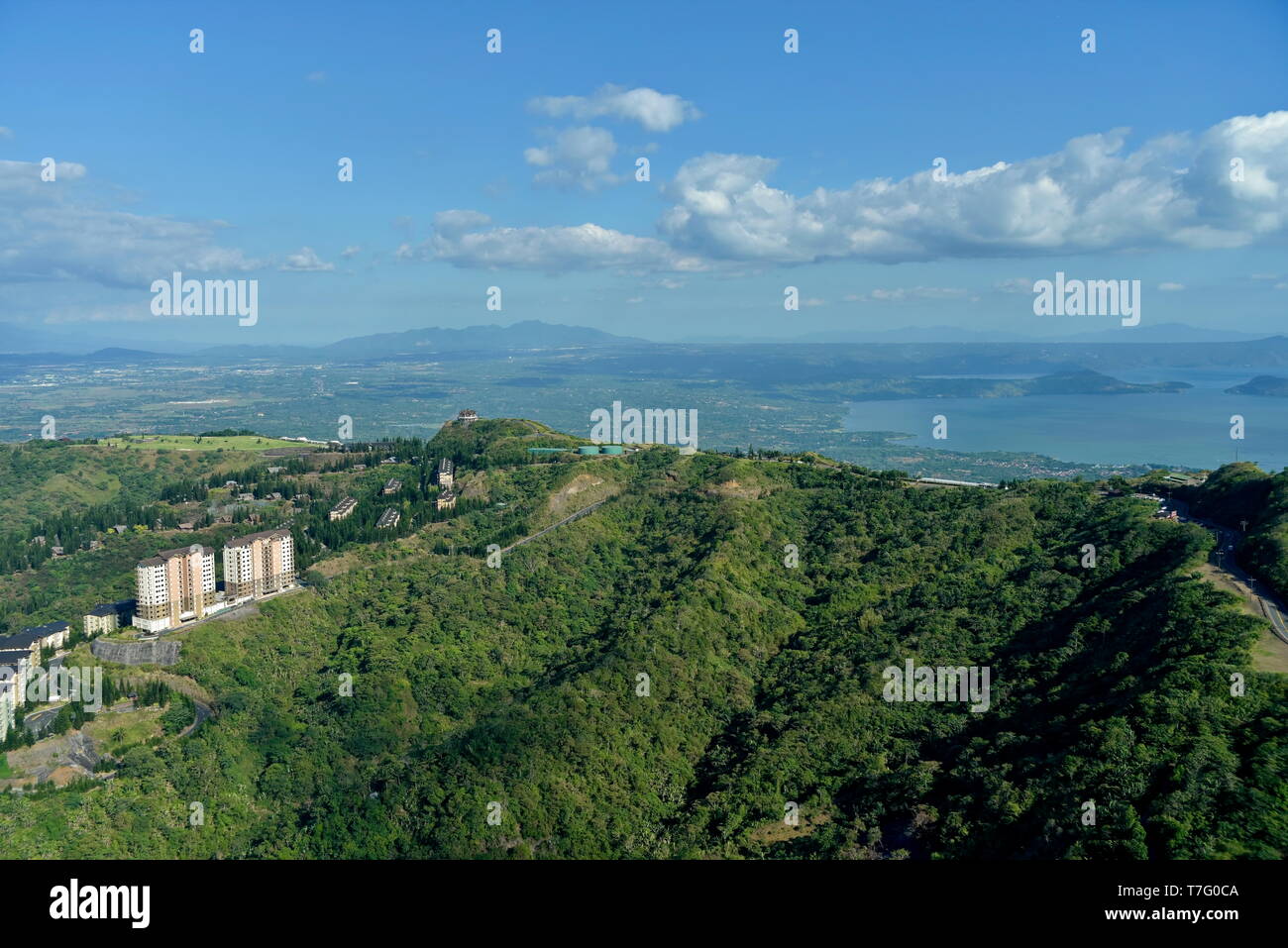 skyline view around Tagaytay city Hightland at the day, Philippines ...
