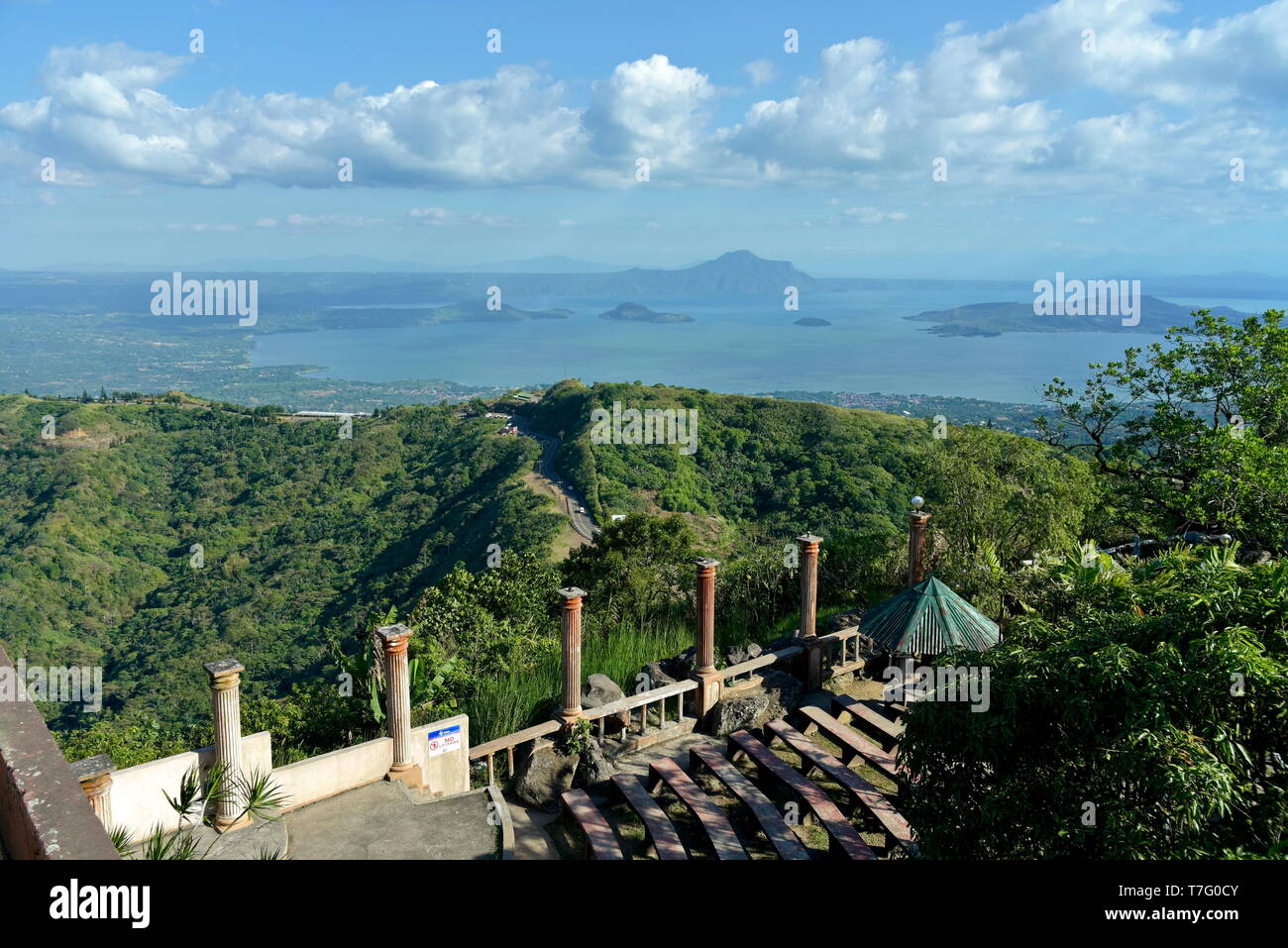 skyline view around Tagaytay city Hightland at the day, Philippines ...