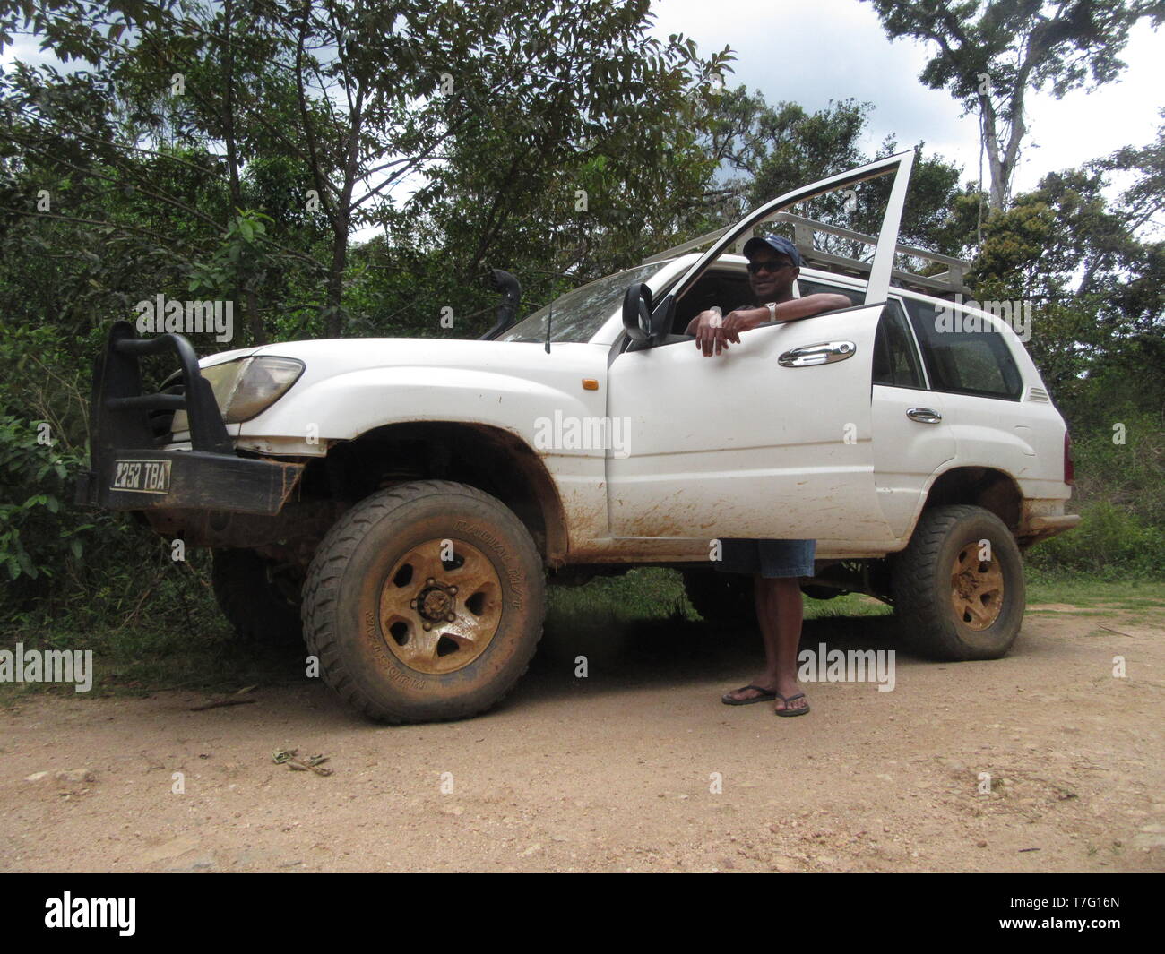 Big four-wheel drive Toyota jeep with local driver for driving ...