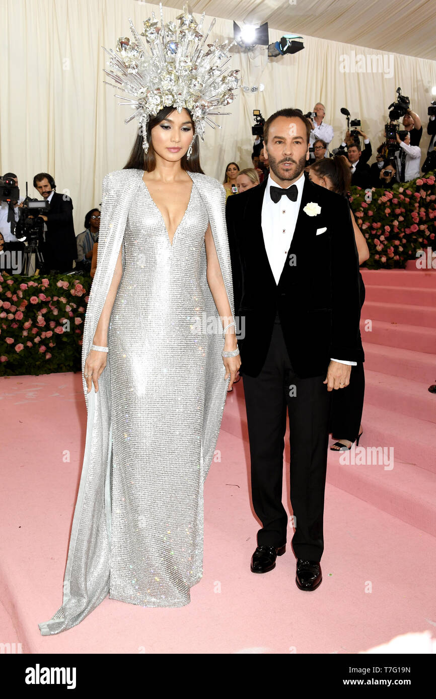 Gemma Chan and Tom Ford attending the Metropolitan Museum of Art ...