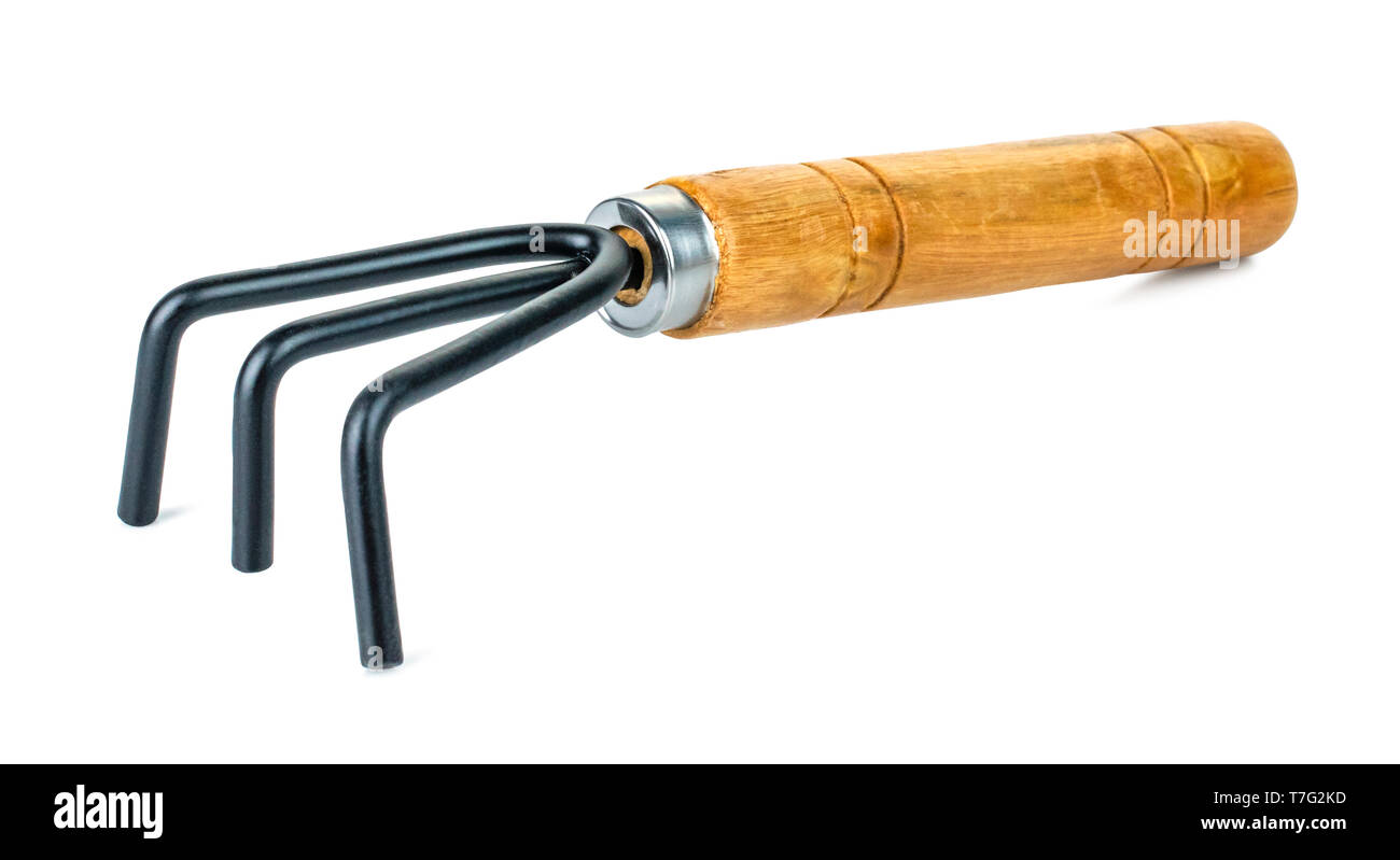 Shovel garden tool or fork spade isolated on white background with ...