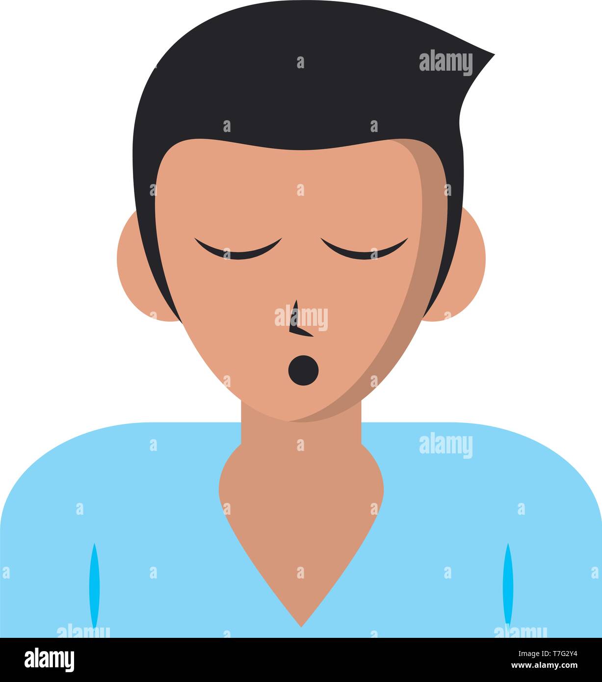 Man sleeping profile cartoon Stock Vector Image & Art - Alamy