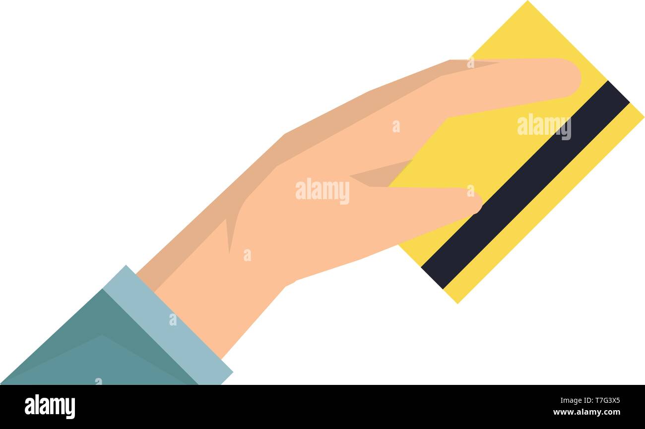 Hand with credit card cartoon Stock Vector Image & Art - Alamy