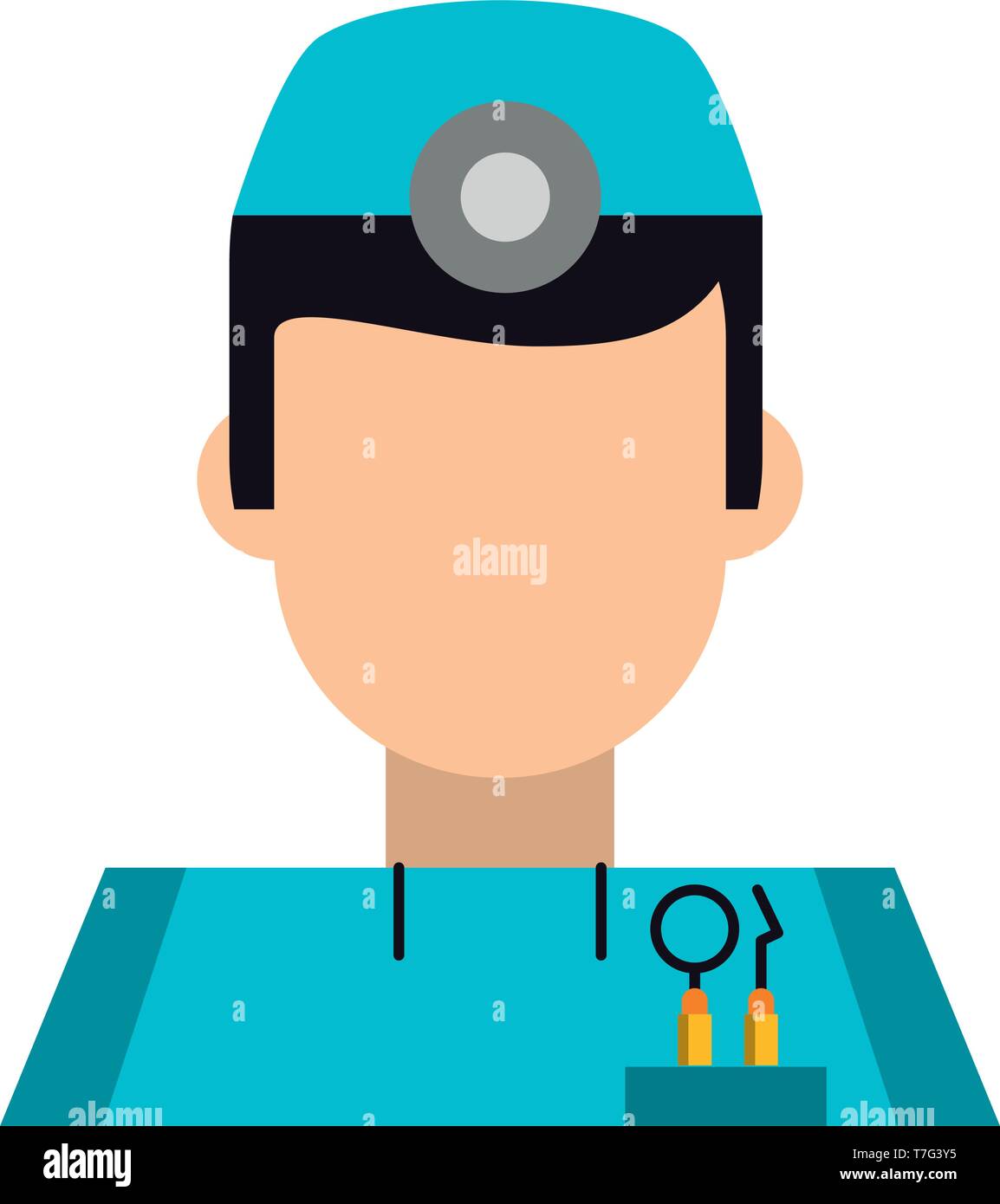 Dentist with tools avatar profile isolated Stock Vector Image & Art - Alamy