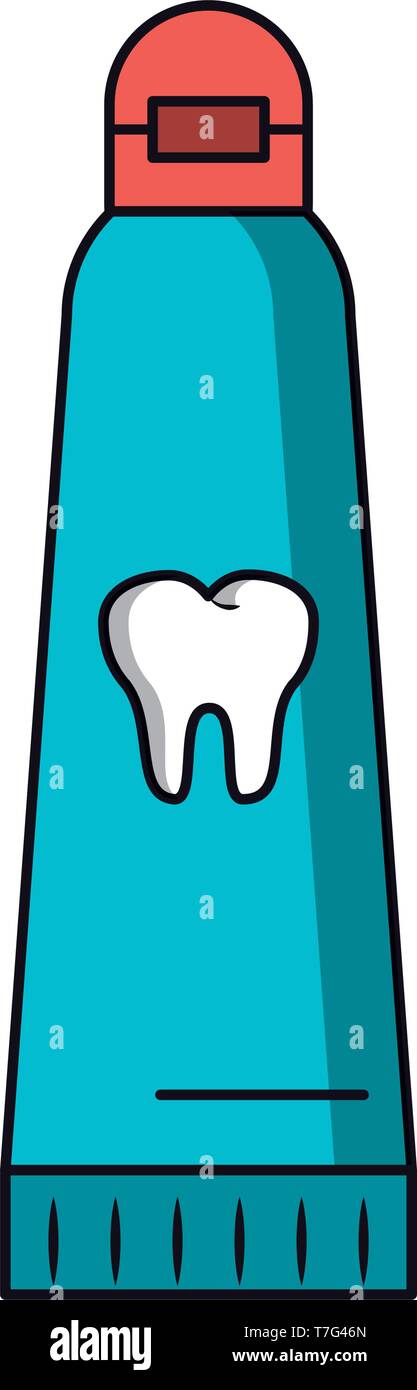 Dental care toothpaste cartoon isolated Stock Vector Image & Art - Alamy