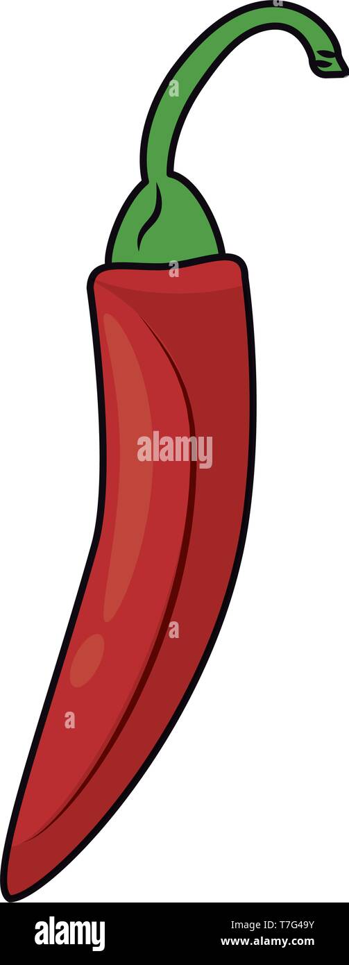 Chilli spicy vegetable cartoon Stock Vector Image & Art - Alamy