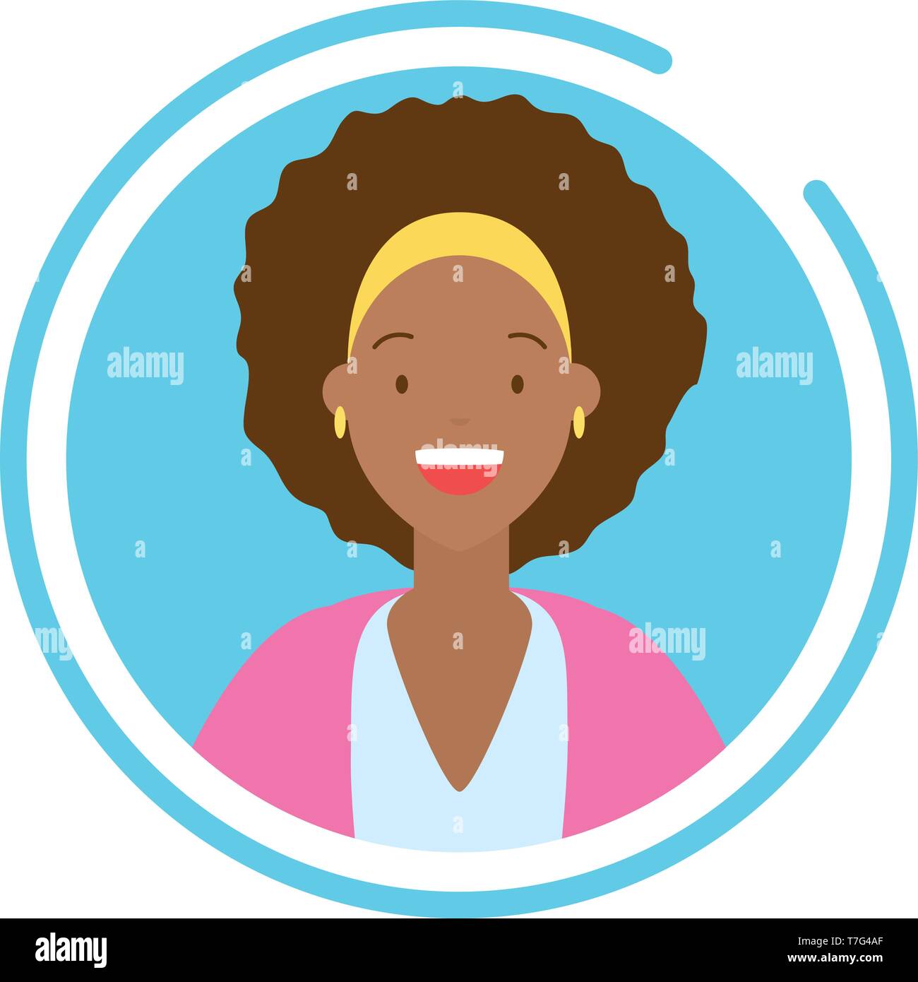 woman portrait round icon Stock Vector Image & Art - Alamy