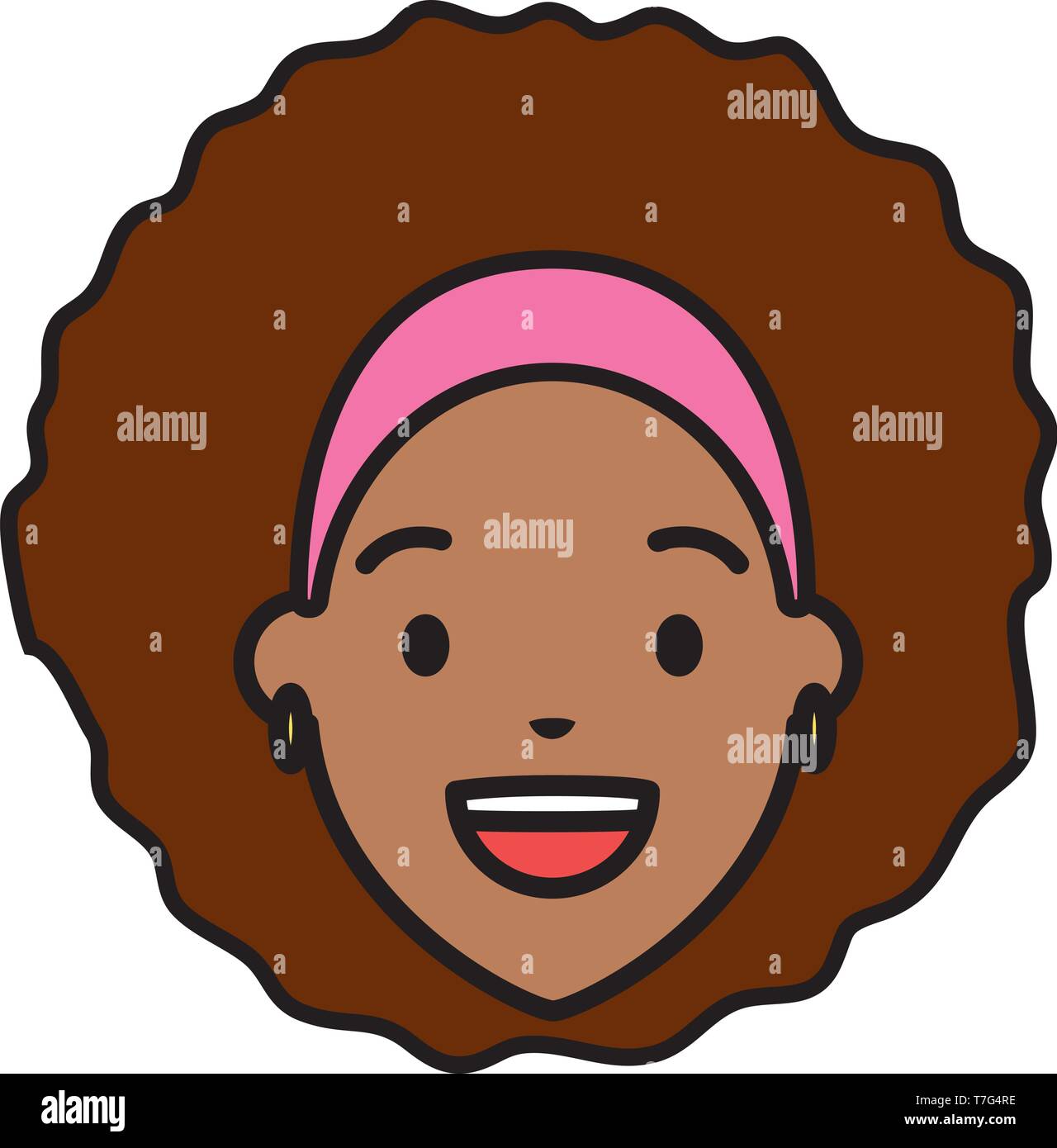 afro american woman face Stock Vector Image & Art - Alamy