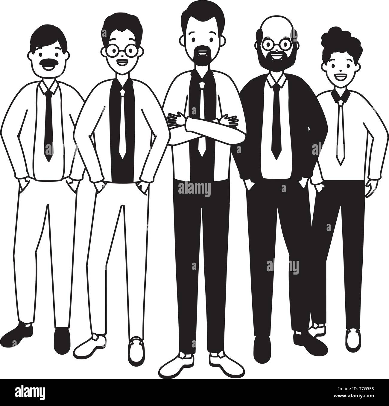 two men diversity characters Stock Vector Image & Art - Alamy