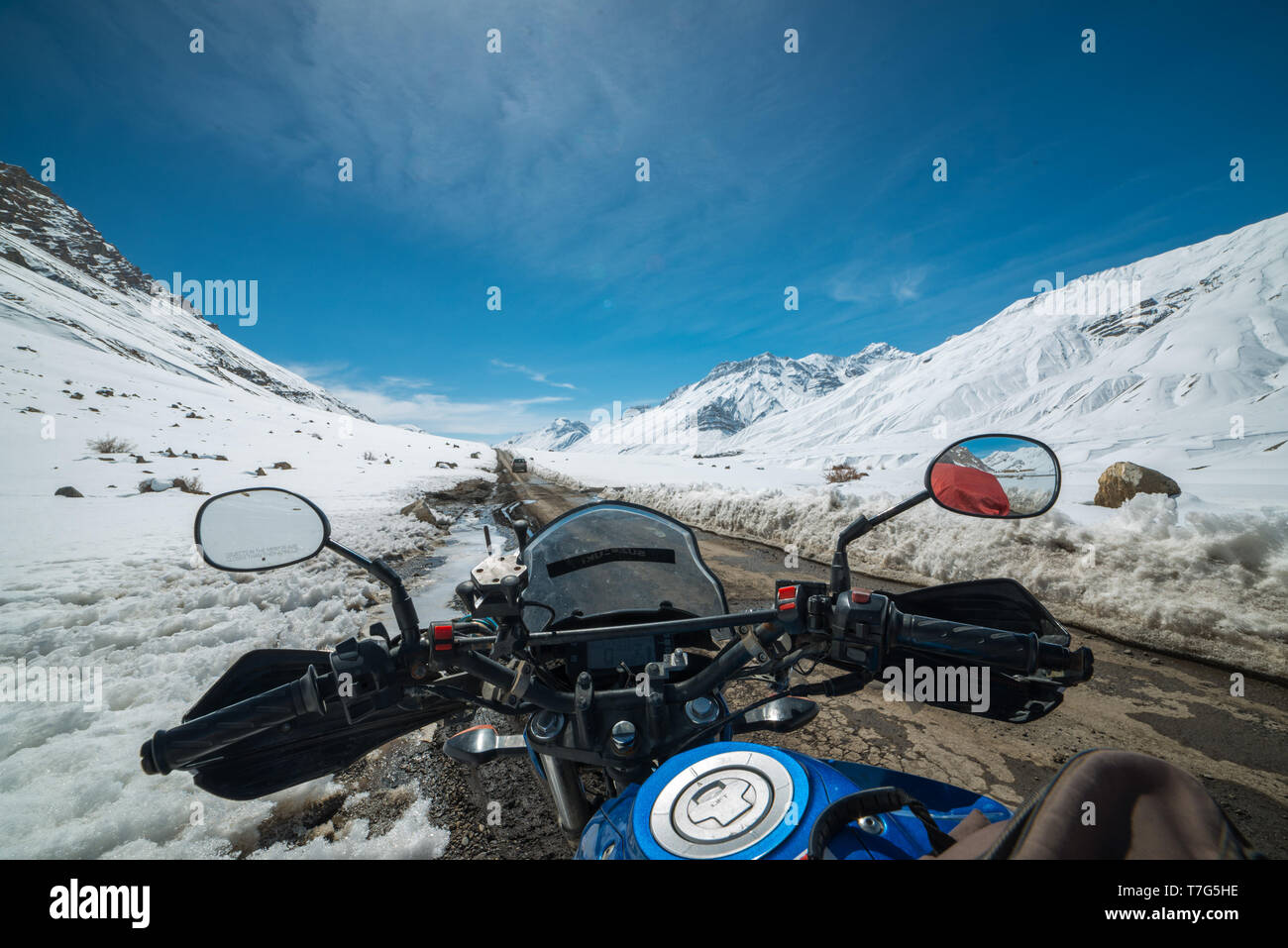 Motorbike Covered In Snow Stock Photos & Motorbike Covered In Snow ...