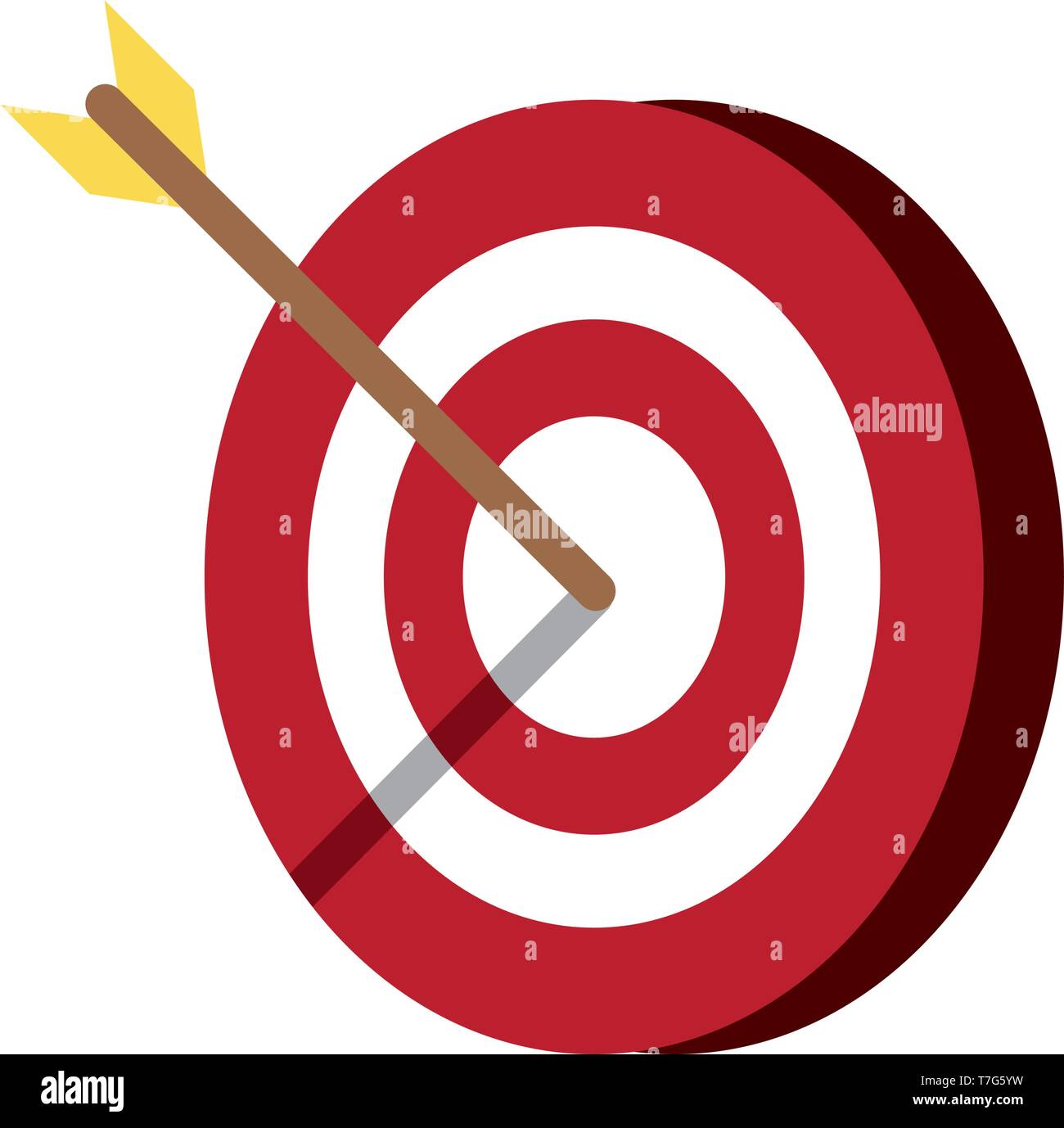 Target goal with arrow symbol isolated Stock Vector Image & Art - Alamy