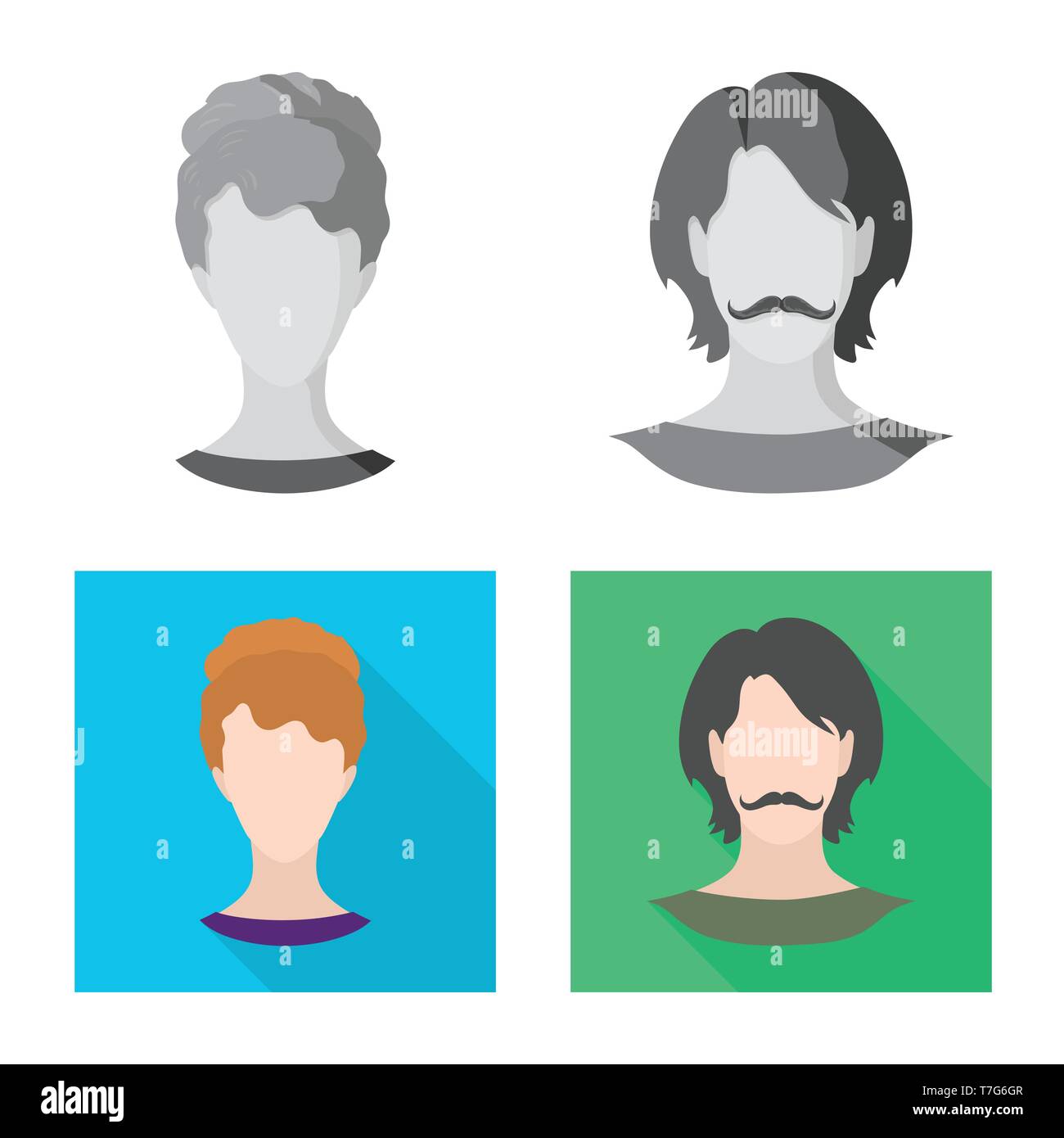 Vector illustration of professional and photo sign. Set of professional ...