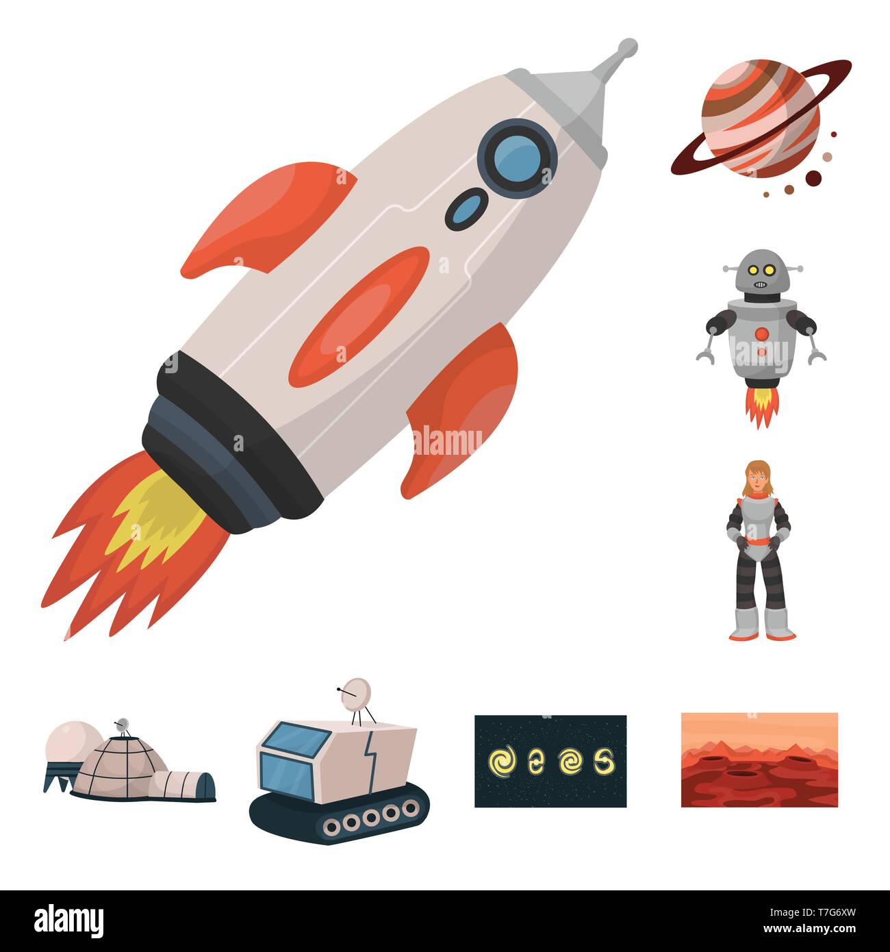 rocket,planet,robot,astronaut,base,station,constellation,mars,launch ...