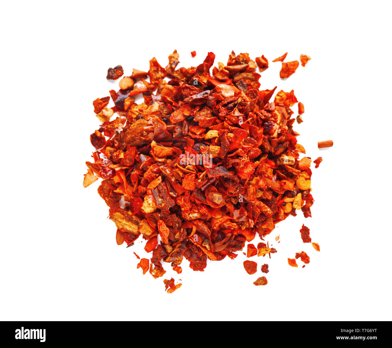Red paprika on white background Stock Photo - Alamy