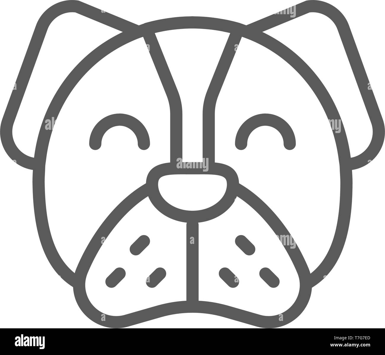 Dog, pet, animal line icon Stock Vector Image & Art - Alamy