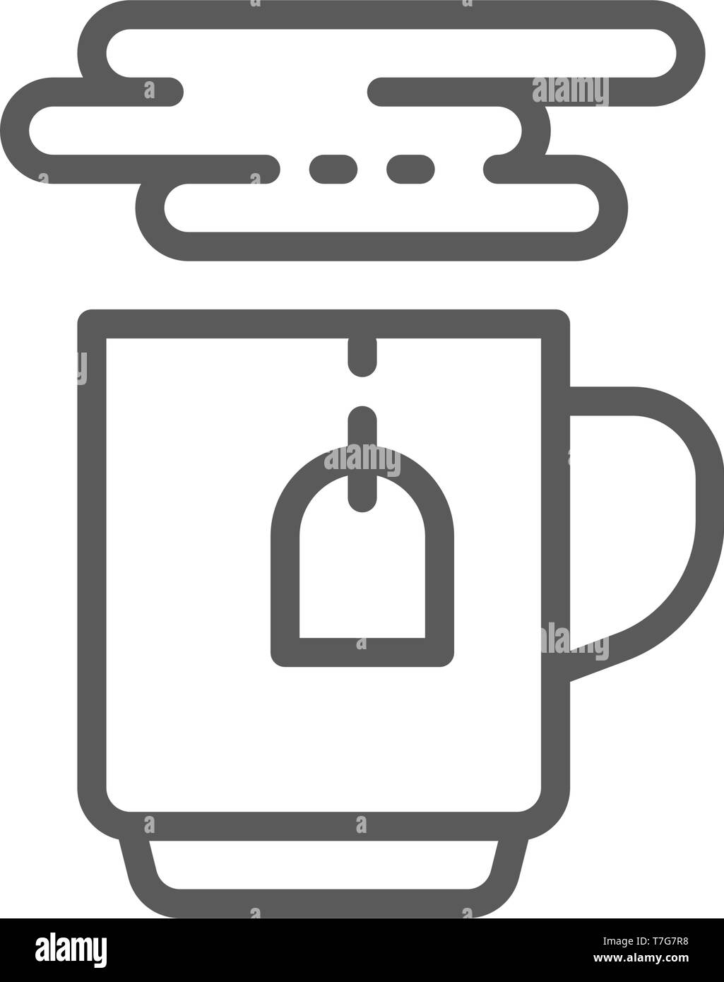 Pour cup hot water Stock Vector Images - Alamy