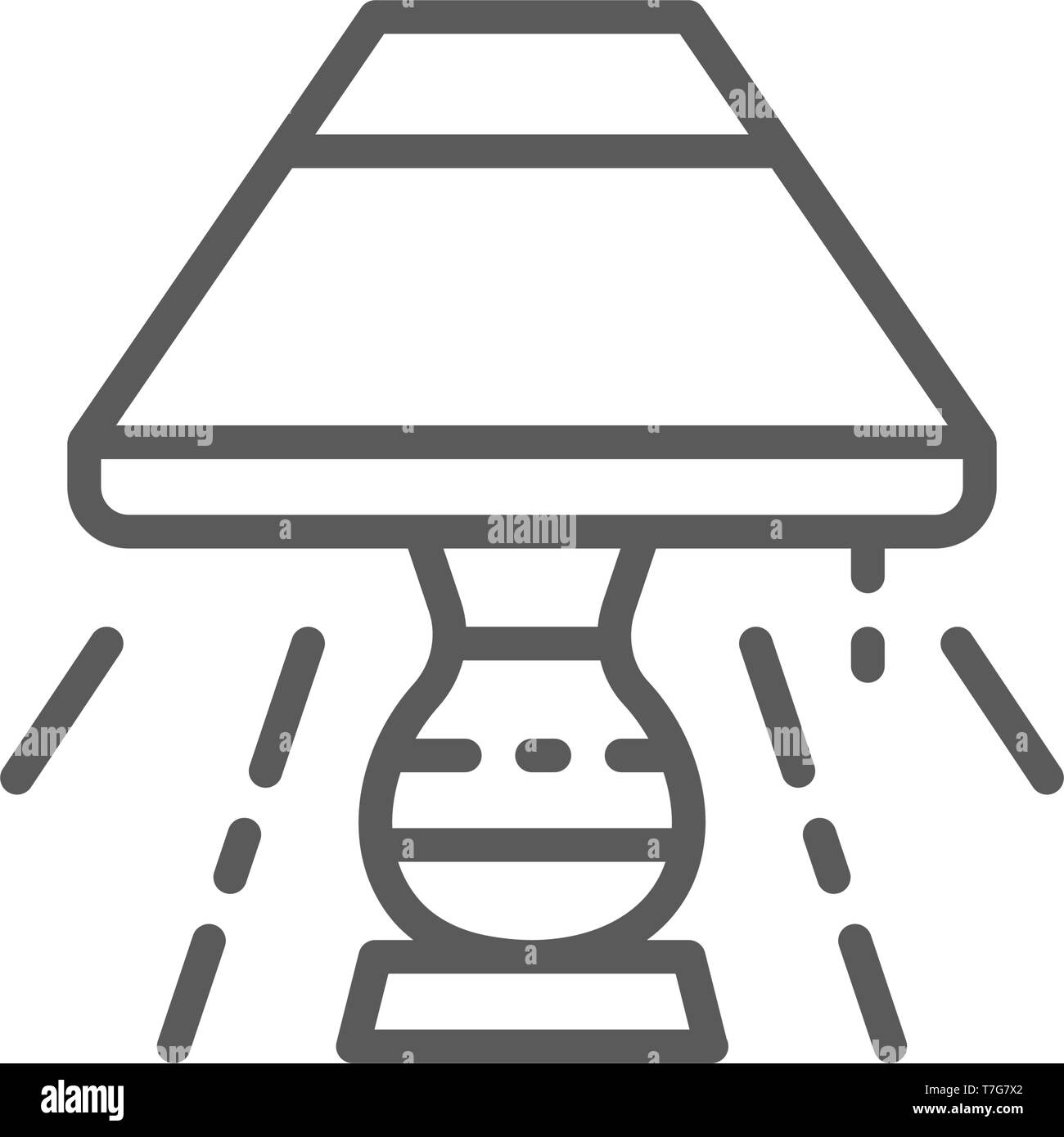 Night lamp line icon Stock Vector Image & Art - Alamy