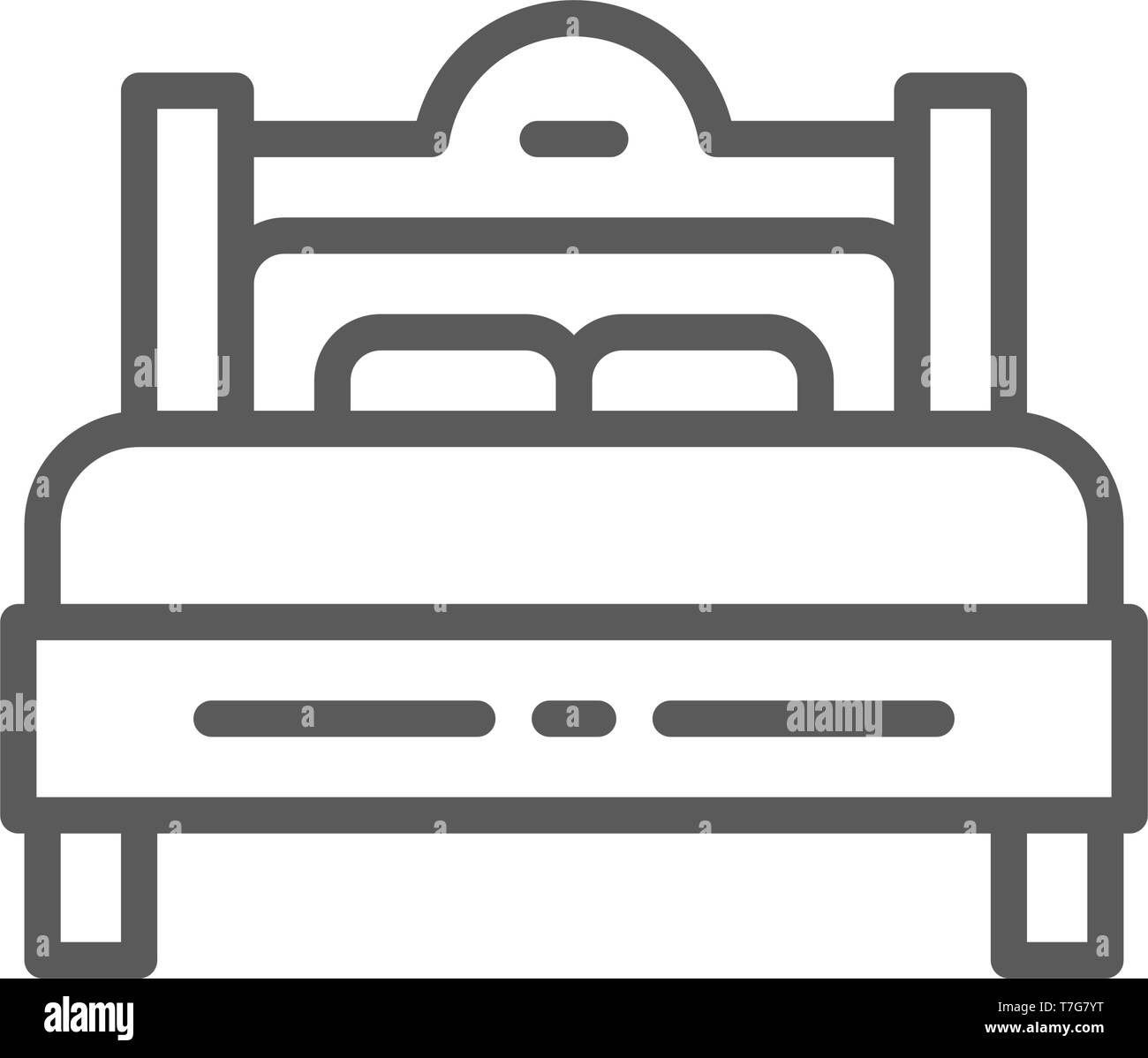 Full size bed Stock Vector Images - Alamy