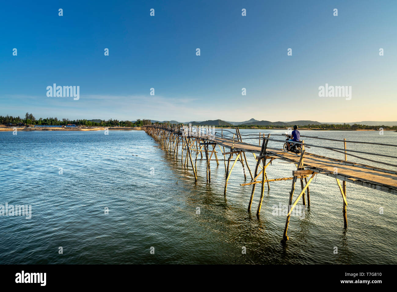 Chi Thanh district, Phu Yen province, Vietnam, Vietnam - April 25, 2019: Ong Cop Bridge (Mr ...