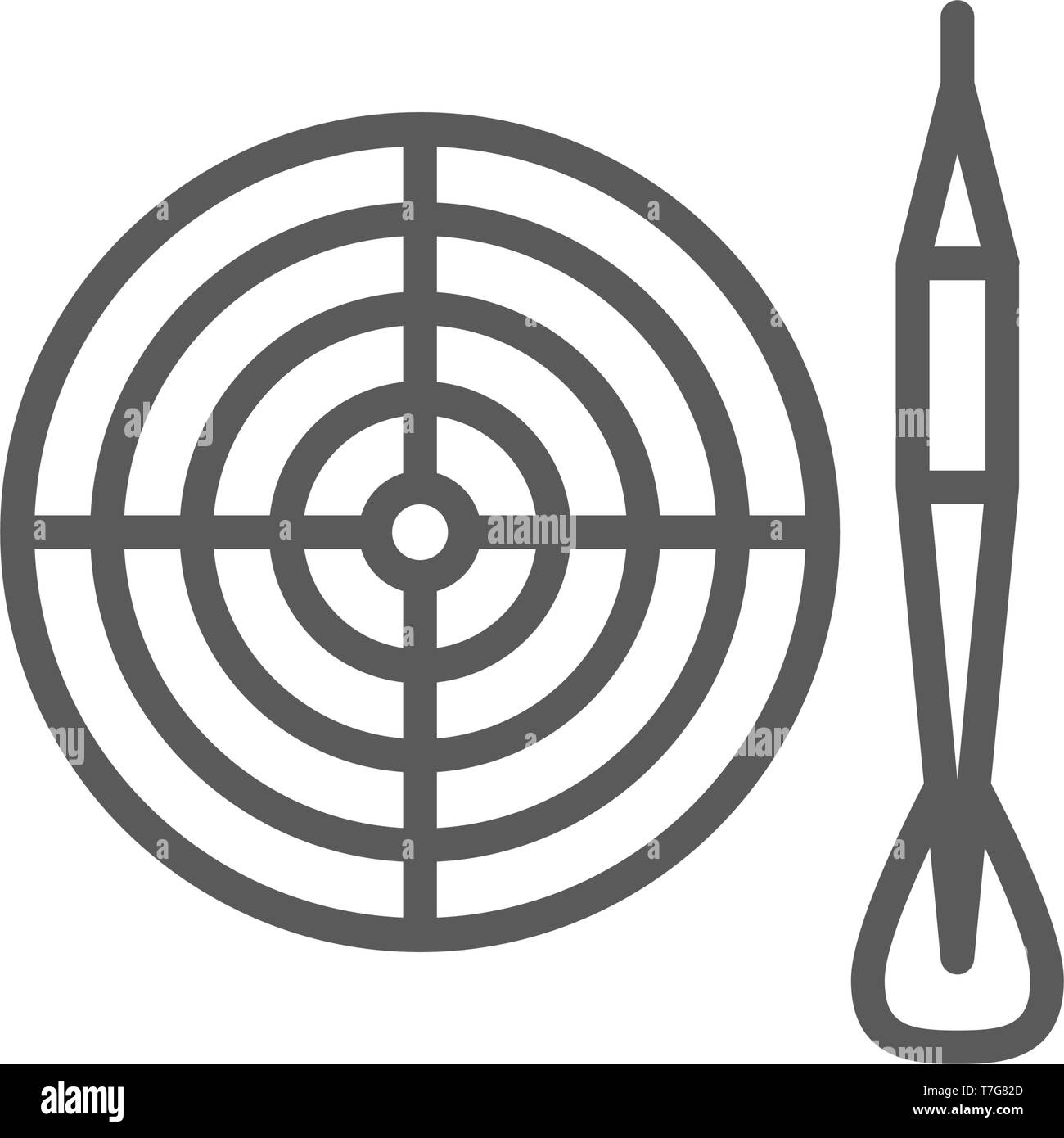 Darts Vector Game Outline Vector High Resolution Stock Photography and ...