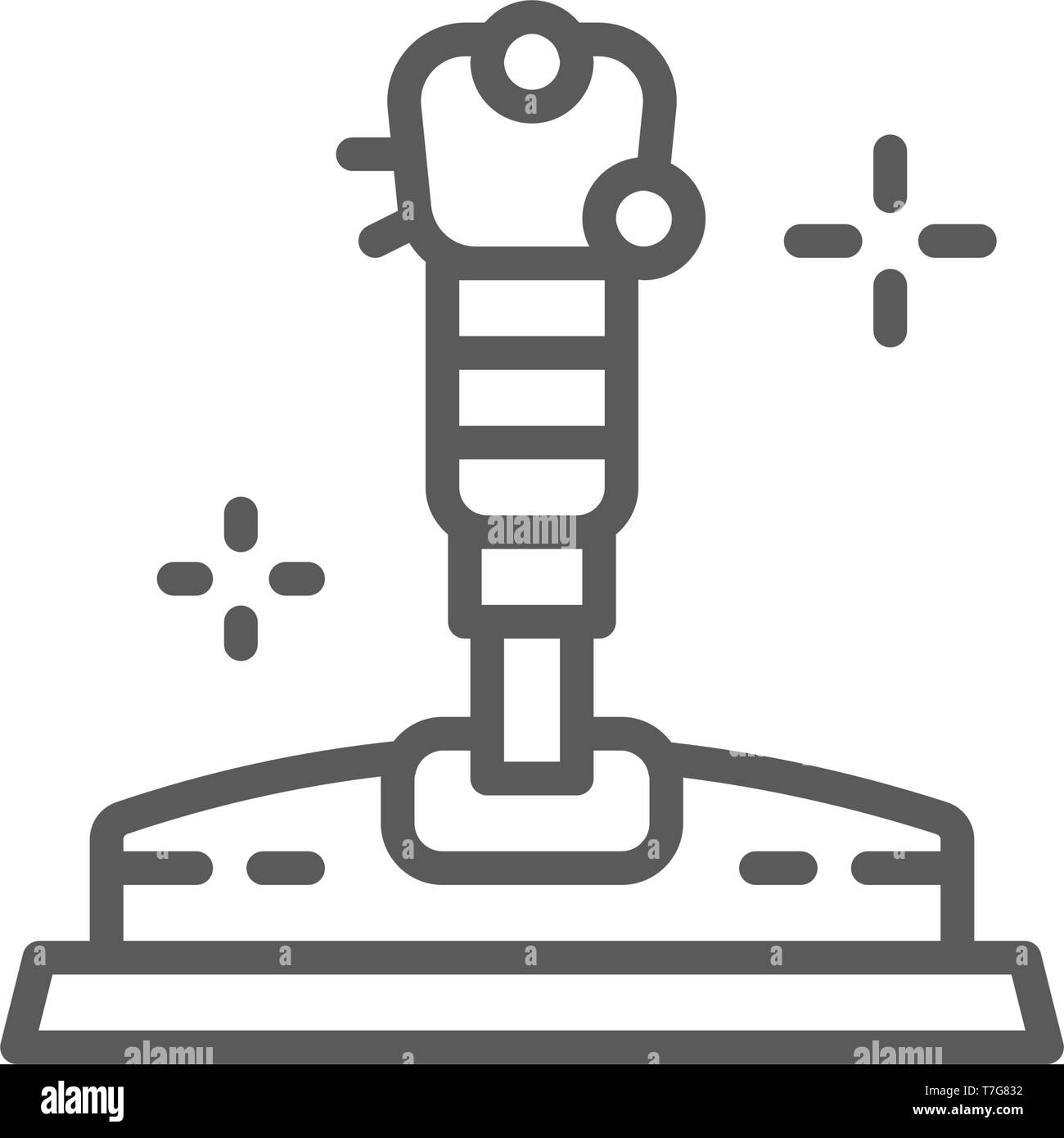 Game joystick, gamepad line icon Stock Vector Image & Art - Alamy