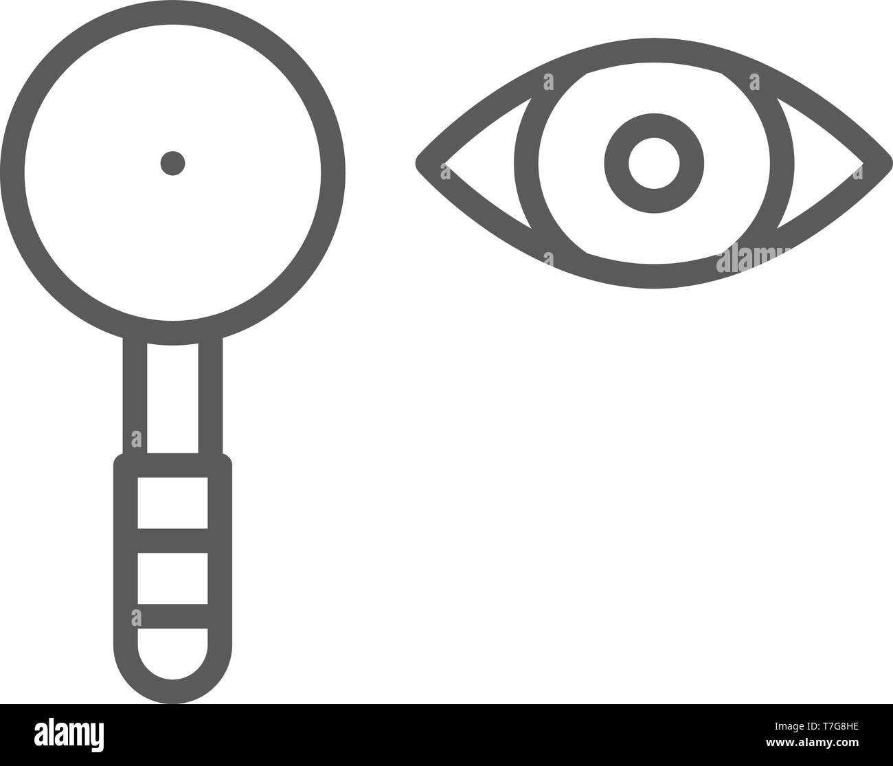Eye test tool Stock Vector Images - Alamy