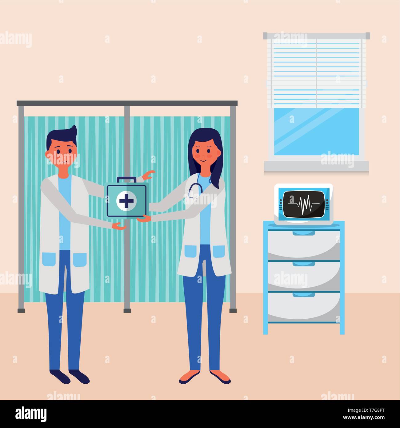 people character consultation room Stock Vector Image & Art - Alamy