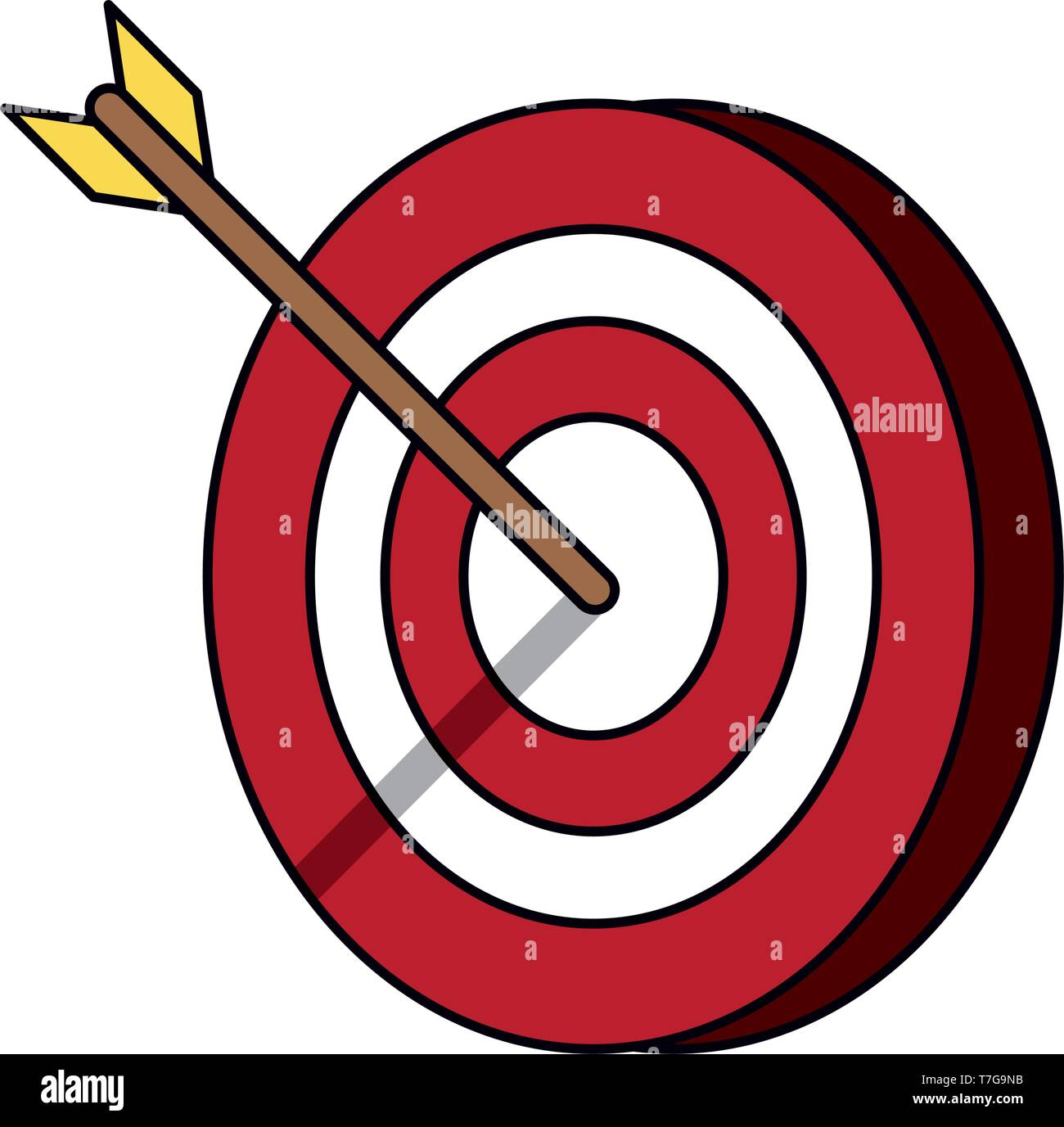 Target goal with arrow symbol isolated Stock Vector Image & Art - Alamy