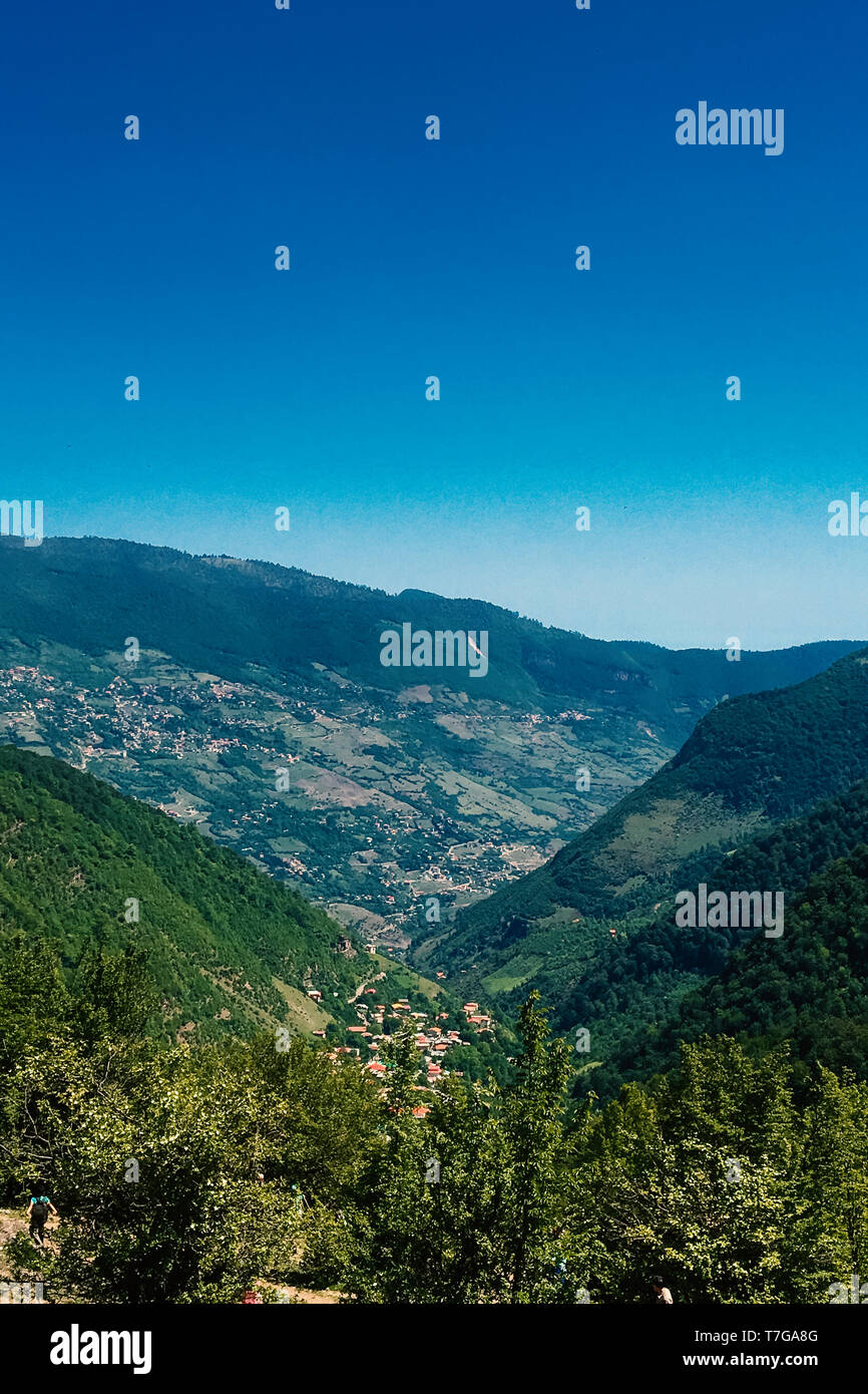 A magical landscape of jungle in the north of Iran which its peak ...