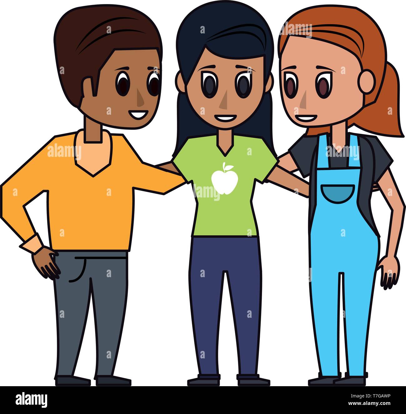 Friends people cartoon Stock Vector Image & Art - Alamy
