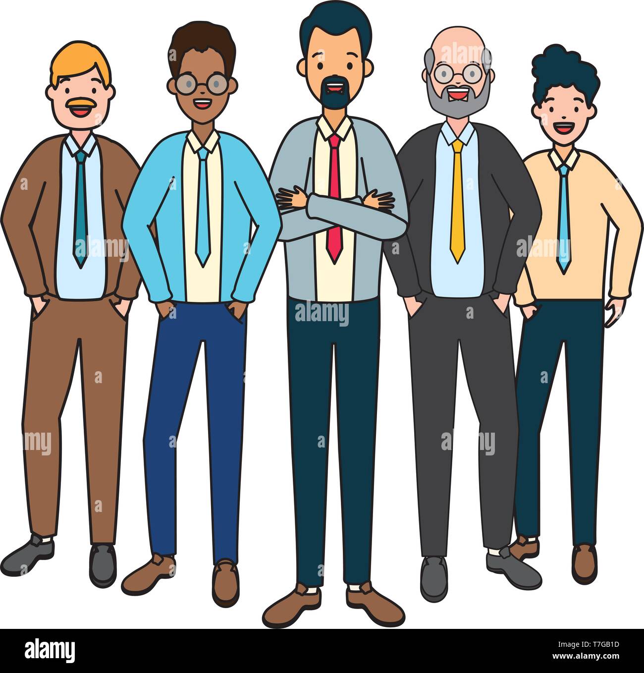 two men diversity characters Stock Vector Image & Art - Alamy