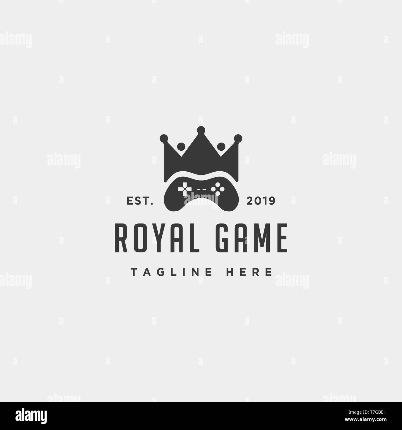 Royalty logo concept Black and White Stock Photos & Images - Alamy