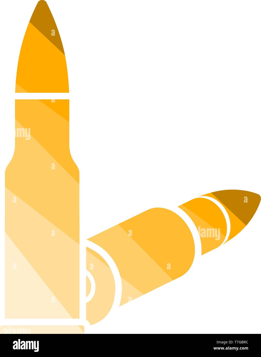 Rifle Ammo Icon. Flat Color Ladder Design. Vector Illustration Stock ... Rifle Ammo Icon. Flat Color Ladder Design. Vector Illustration Stock ...