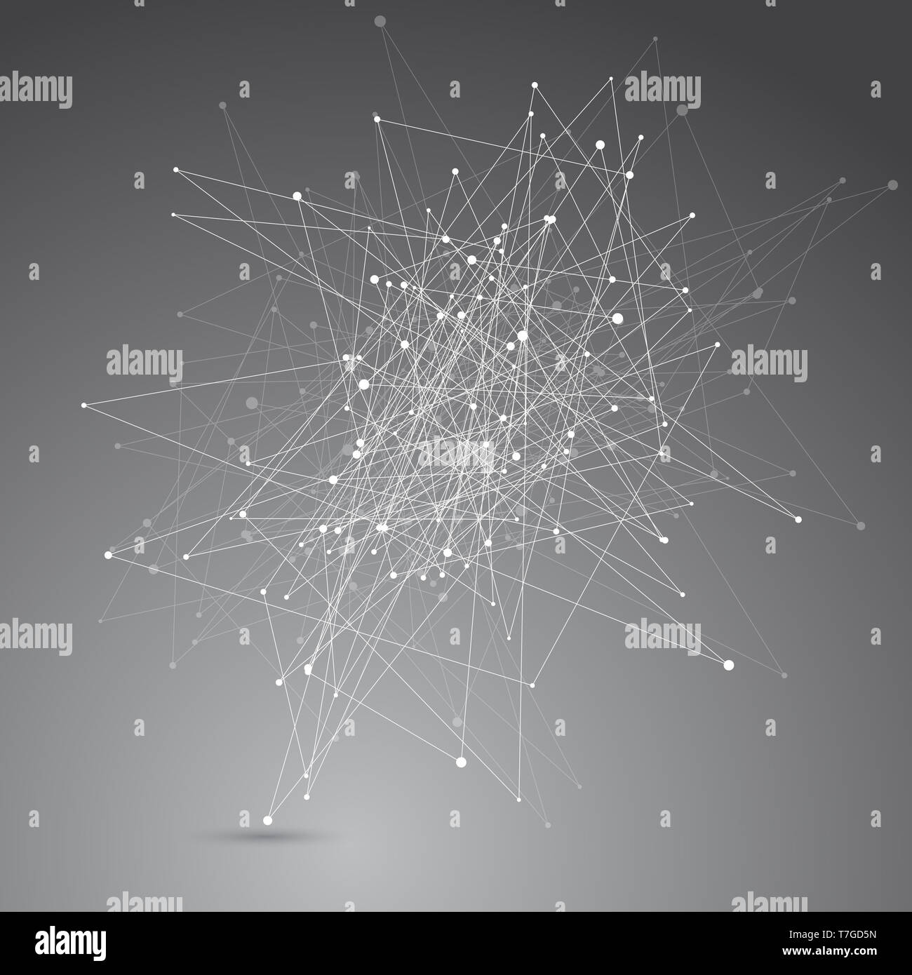 Abstract network connections background with connecting lines and dots ...