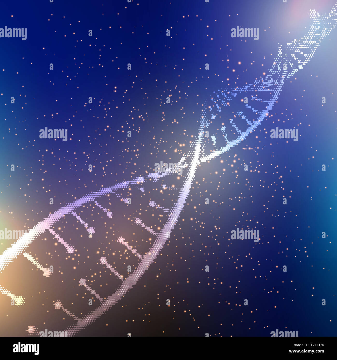 Medical background with abstract DNA strand Stock Photo - Alamy