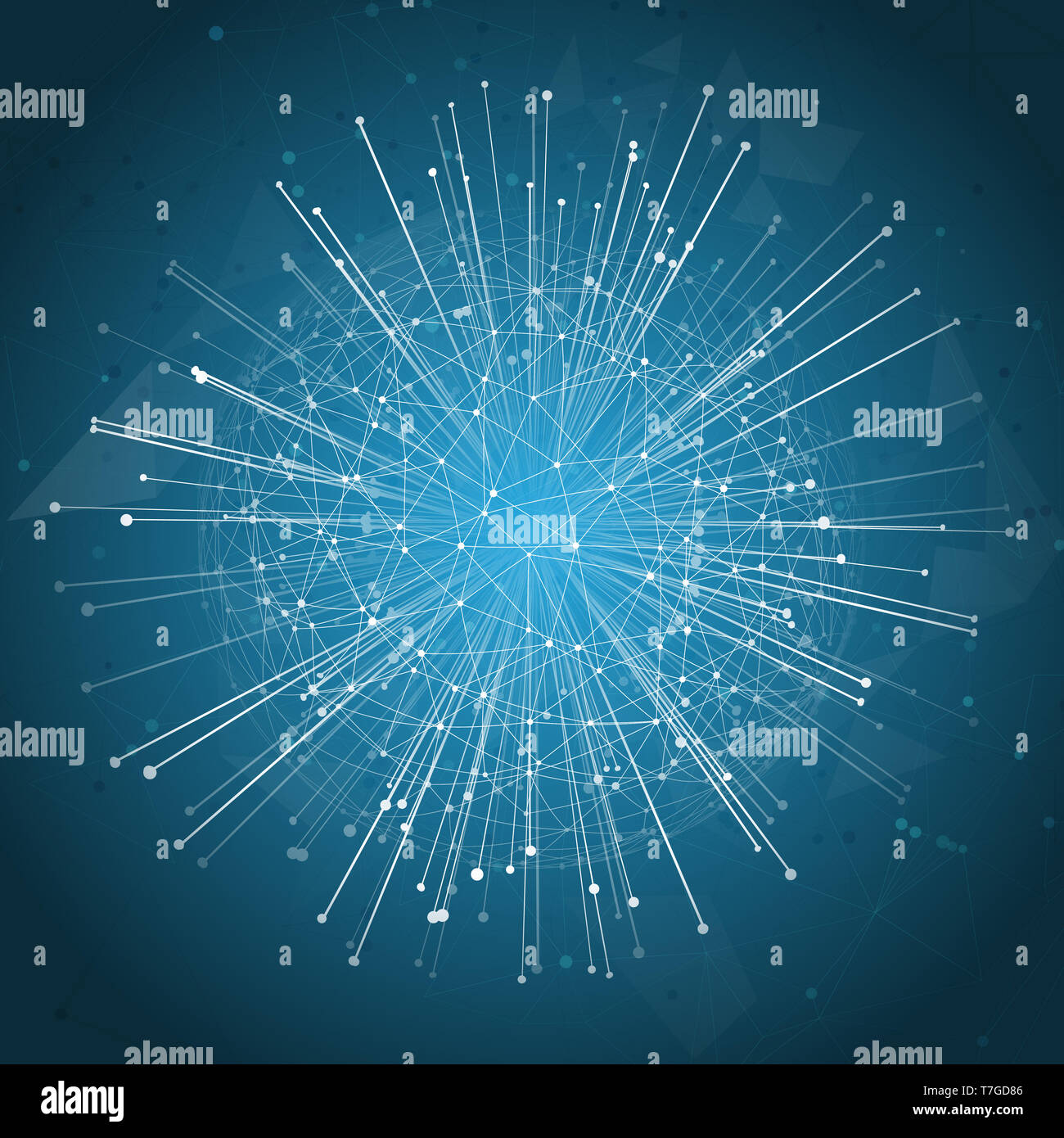 Abstract background with global technology network design Stock Photo ...