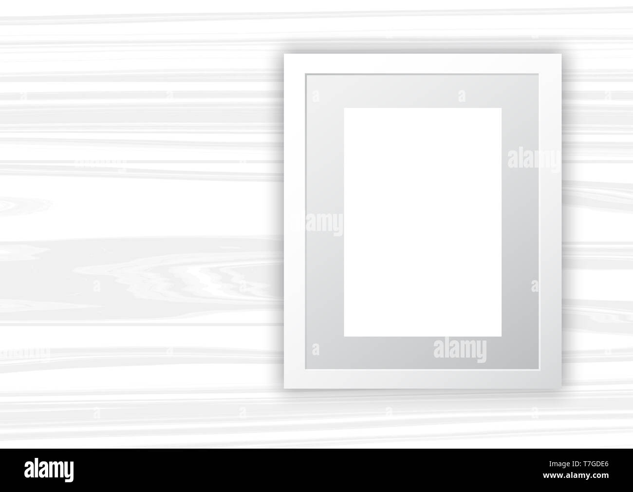 Picture frame on desk Cut Out Stock Images & Pictures - Alamy